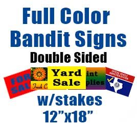 Yard Signs / Bandit Signs - FREE Shipping - Big Tex Banners and Flags