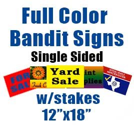 Yard Signs / Bandit Signs - FREE Shipping - Big Tex Banners and Flags