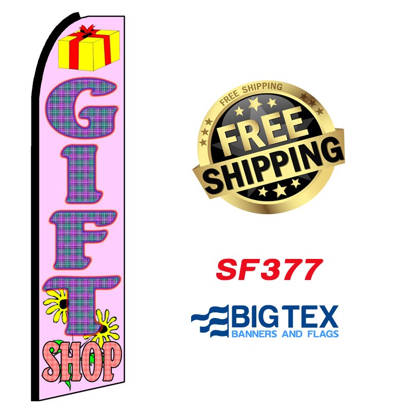 Gift Shop Swooper Flag SF377 Big Tex Banners And Flags Gift Shop Swooper Flag SF377 Big Tex Banners And Flags