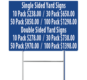 Yard Signs Same Day - Big Tex Banners and Flags