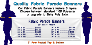 Parade Banners - Next Day Parade Banners